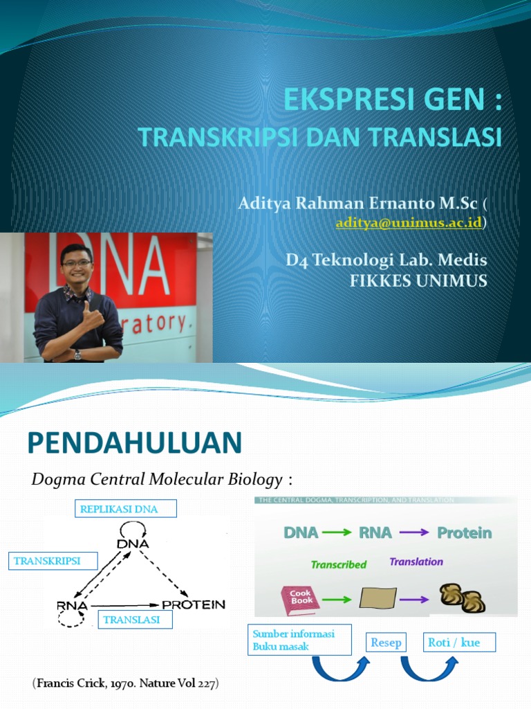 Proses Transkripsi dan Translasi Gen | PDF | Sains & Matematika