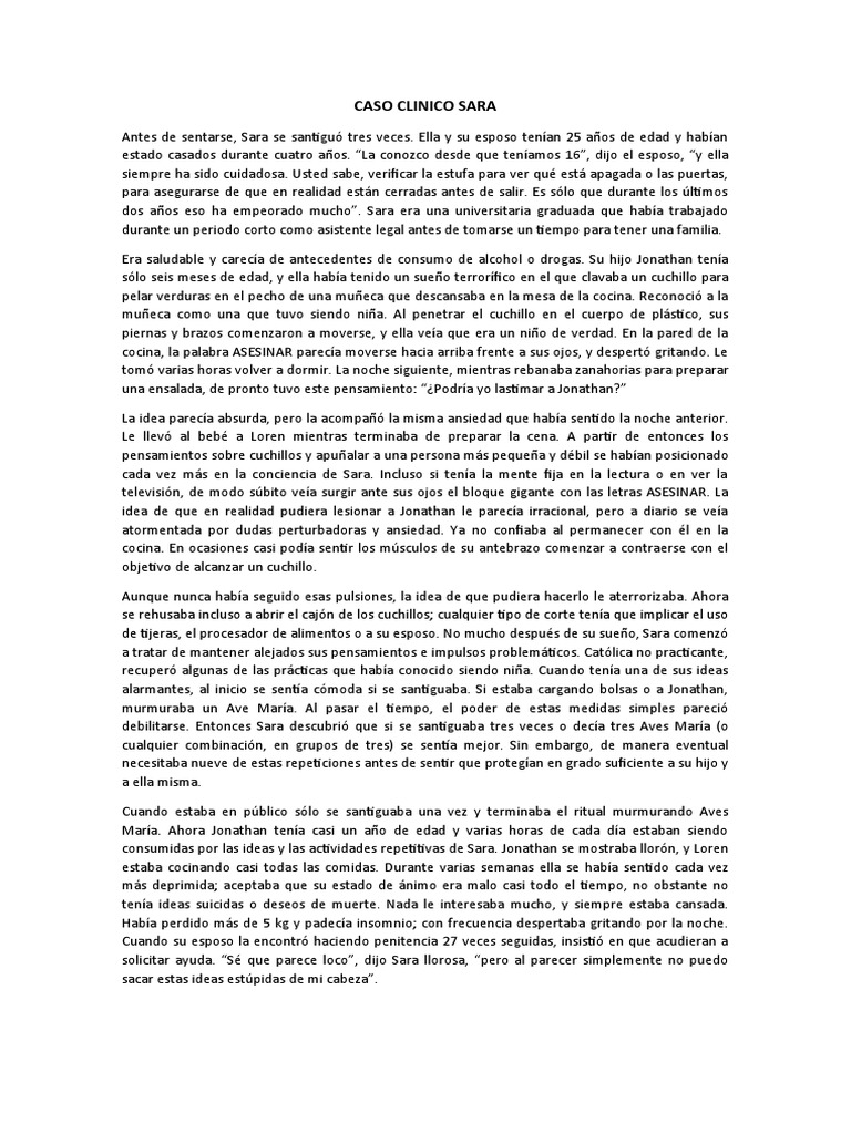 Caso SARA | PDF | Dormir