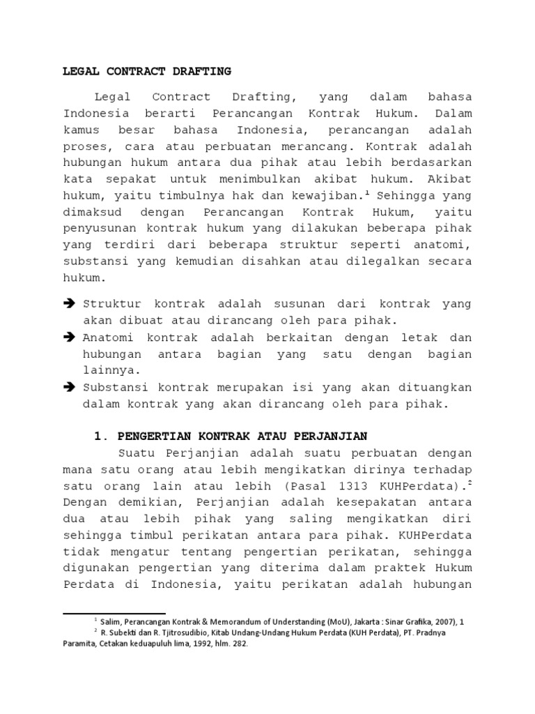 Legal Contract Drafting | PDF