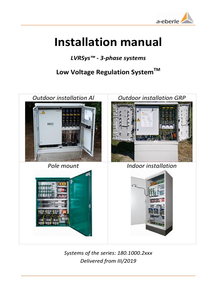 Installation Manual: Low Voltage Regulation System | PDF | Electrical ...