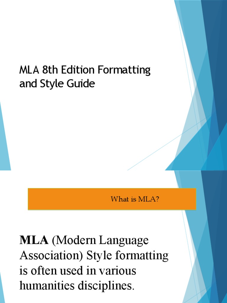 MLA 8th Edition Formatting and Style Guide | PDF | Buffy The Vampire ...