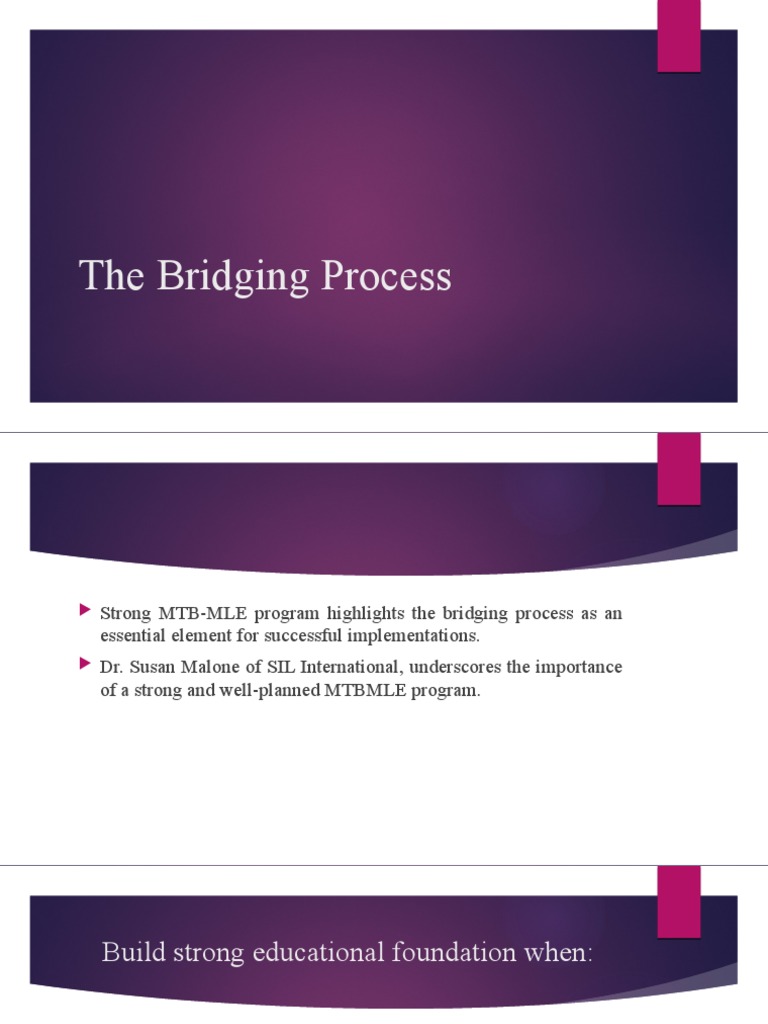 The Bridging Process | PDF | Fluency | Second Language
