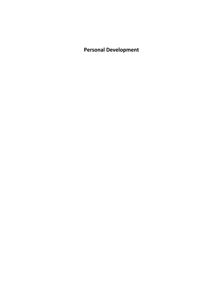 PerDev Mod 2 Notes | PDF | Thought | Feeling