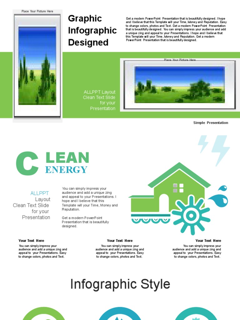 Graphic Infographic Designed: ALLPPT Layout Clean Text Slide For Your ...