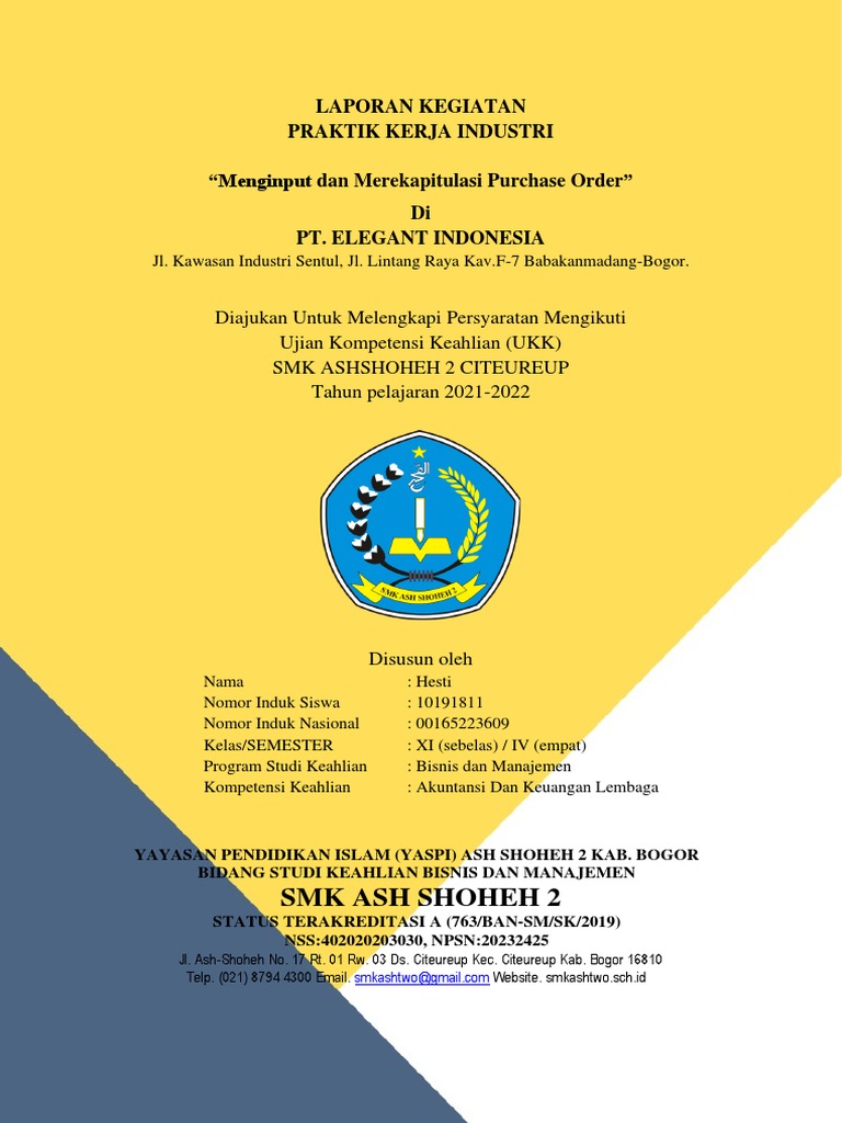 Laporan Prakerin | PDF | Bisnis