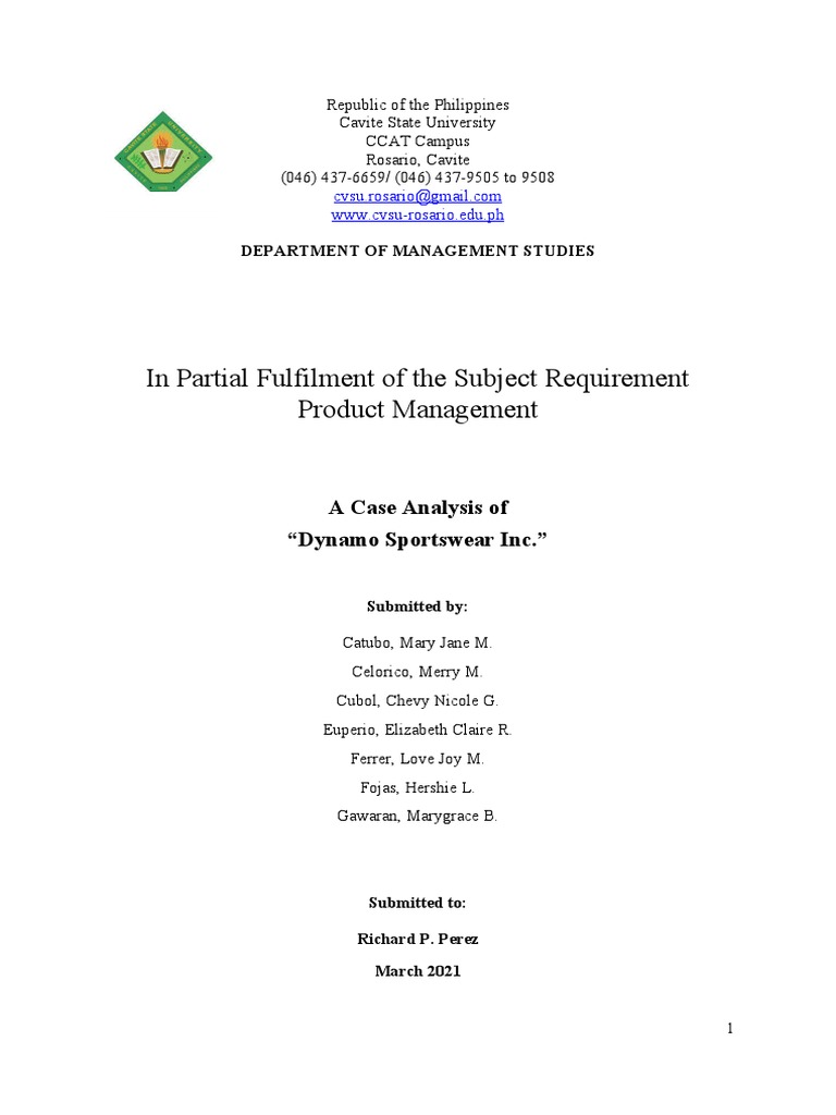 Group 2 Case Study Pdf Marketing Brand