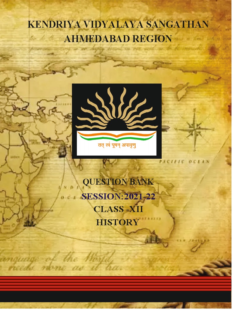 History Class 12 Term 1 MCQs of All Chapters | PDF