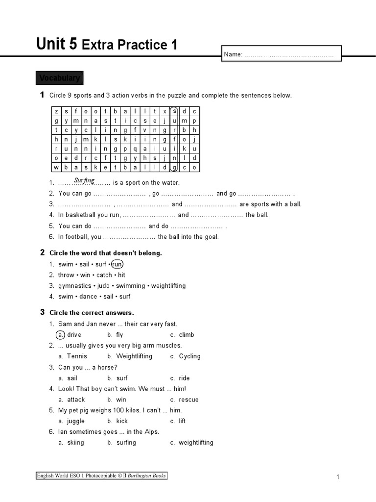 Unit 5: Extra Practice 1 | PDF