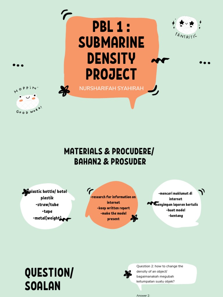 PBL 1 - Submarine Density Project | PDF