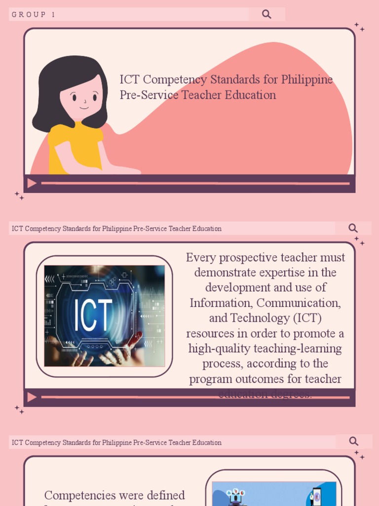 ICT Competency Standards For Philippine Pre-Service Teacher Education ...