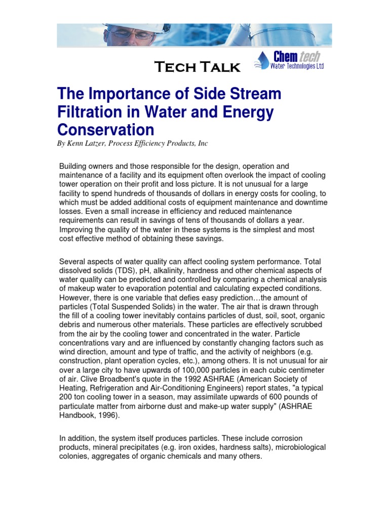 Side Stream Filtration | PDF | Filtration | Water