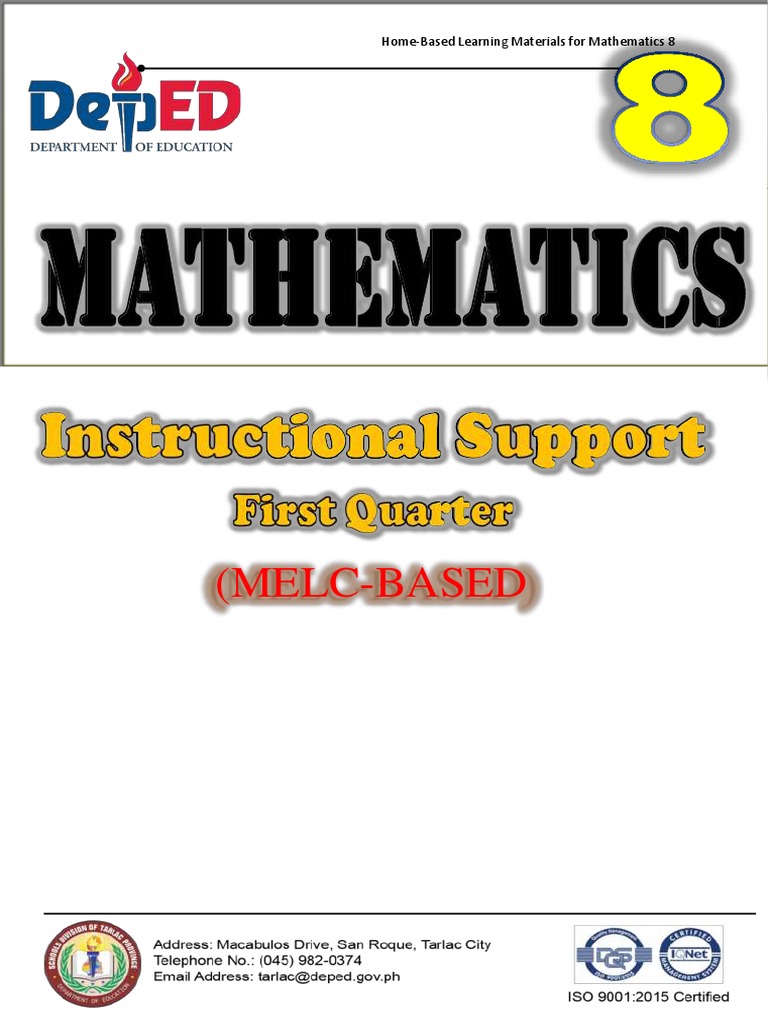 Math 8 Activity Sheet 1ST Quarter SY 2021 2022 | PDF | Factorization | Equations