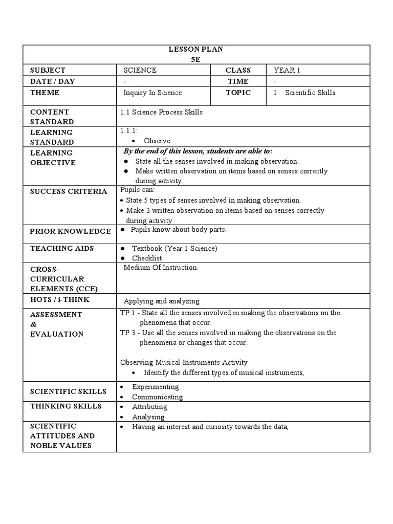 By The End of This Lesson, Students Are Able To | PDF