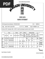 BSC Marksheet | PDF | Bachelor Of Science | Qualifications