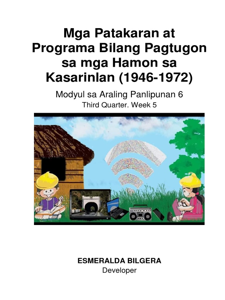 Mga Patakaran at Programa Bilang Pagtugon Sa Mga Hamon Sa Kasarinlan ...