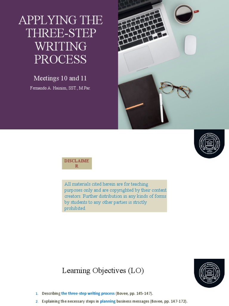 Applying The Three-Step Writing Process | PDF | Information | Sentence ...