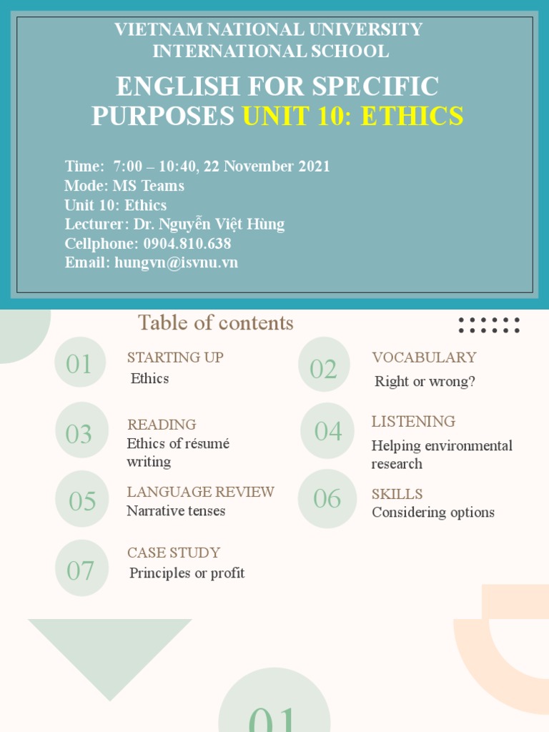 Unit 10. Ethics 22.11.21 | PDF | Résumé