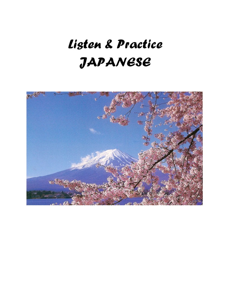 Japanese Language Practice Guide | PDF | Japanese Language | Language ...