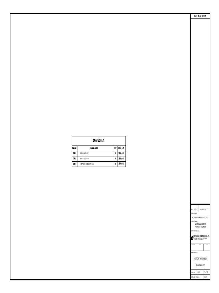 Catwalk Plan & Section Drawings | PDF