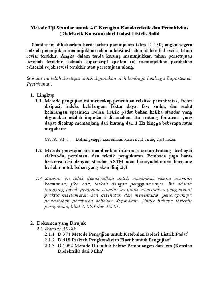 Translate Astm D150 (On Process) | PDF