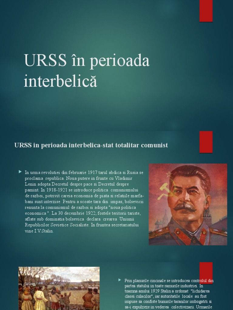 Urss in Perioada Interbelica | PDF