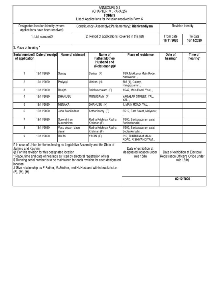 Form 9 | PDF