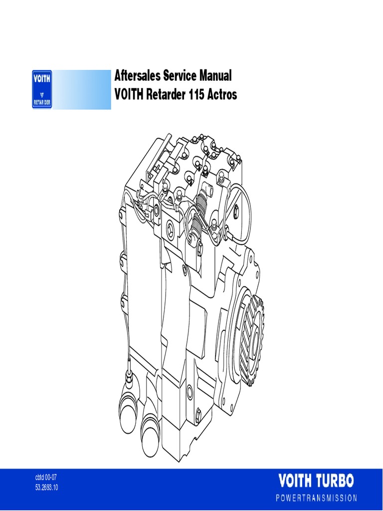 VOITH Retarder 115 Actors After Sales Service Manual | PDF | Brake ...
