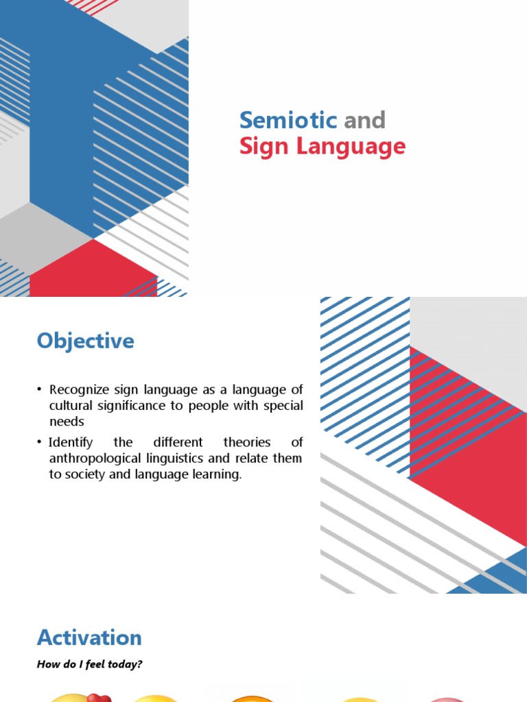 Semiotic: Sign Language | PDF | Semiotics | Communication