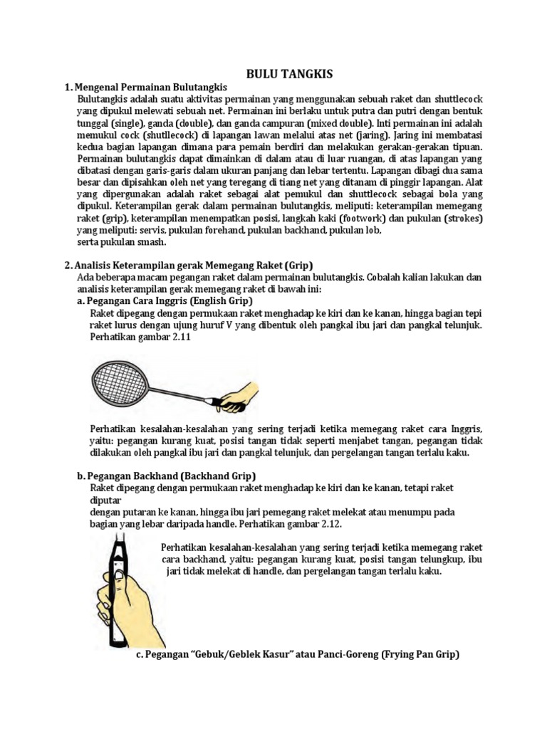 Bulu Tangkis | PDF