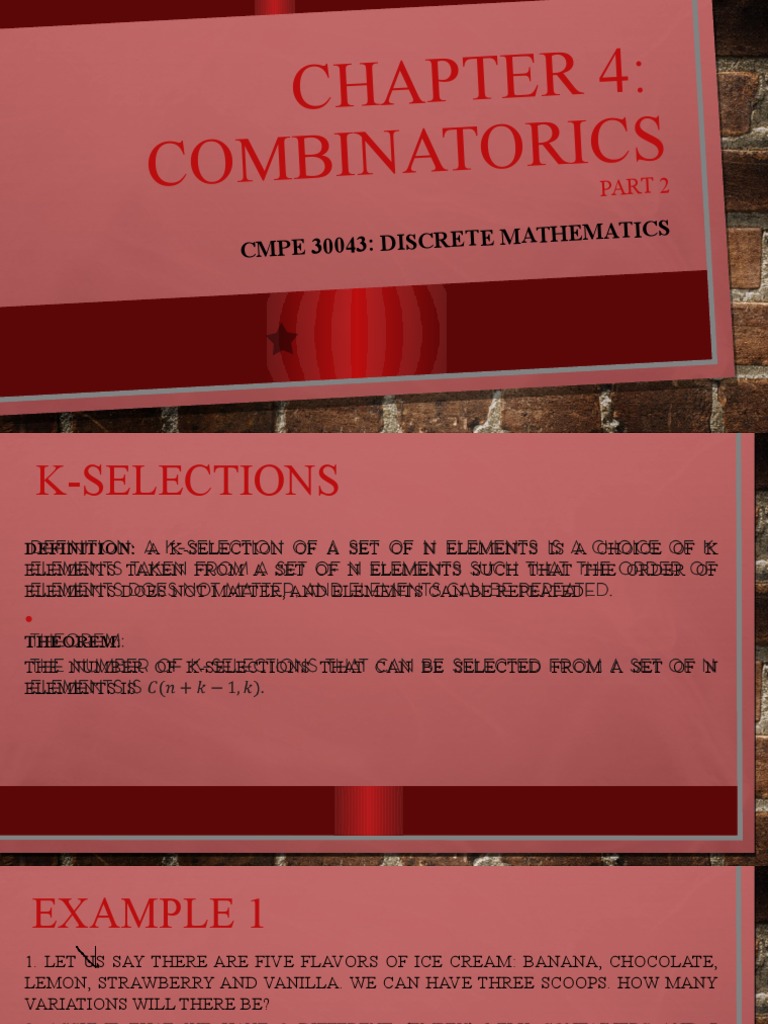 Lecture10 Combinatorics 2 Bscpe13 Download Free Pdf Permutation Abstract Algebra 
