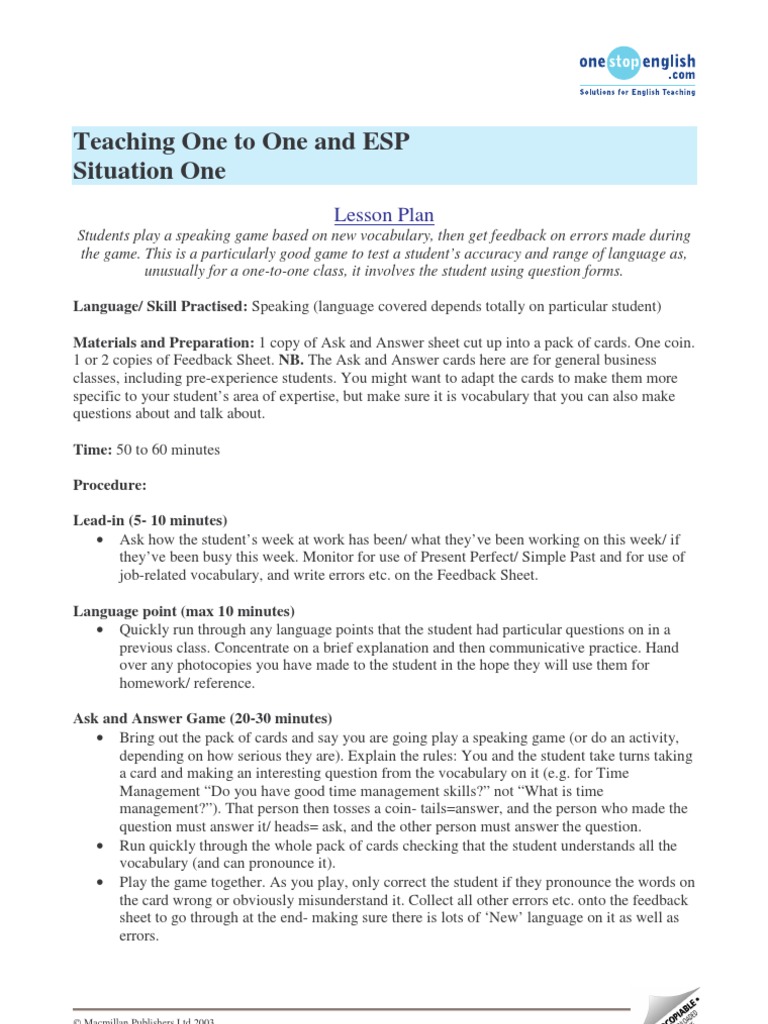 Lesson Plan - Work Vocab | PDF | Lesson Plan | Vocabulary