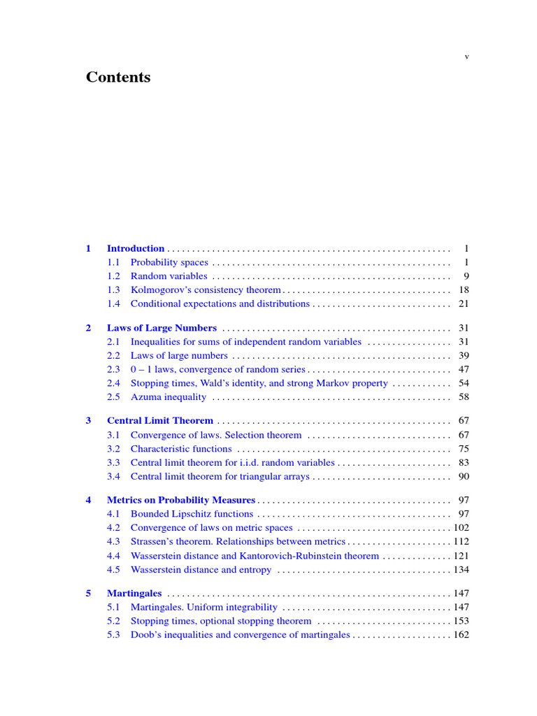 Lecture Notes On Probability Theory Dmitry Panchenko | PDF | Measure ...