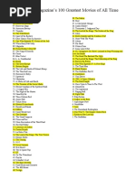 Empire Magazine's 500 Greatest Movies of All Time (Will) | PDF | Leisure