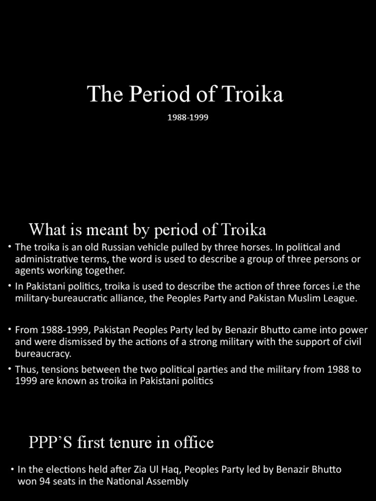 The Period of Troika 1988 1999 17062021 122727pm | PDF | Pakistan ...