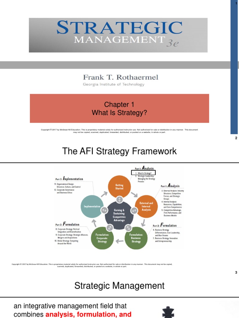 Chapter 1 - What Is Strategy | PDF | Strategic Management | Apple Inc.