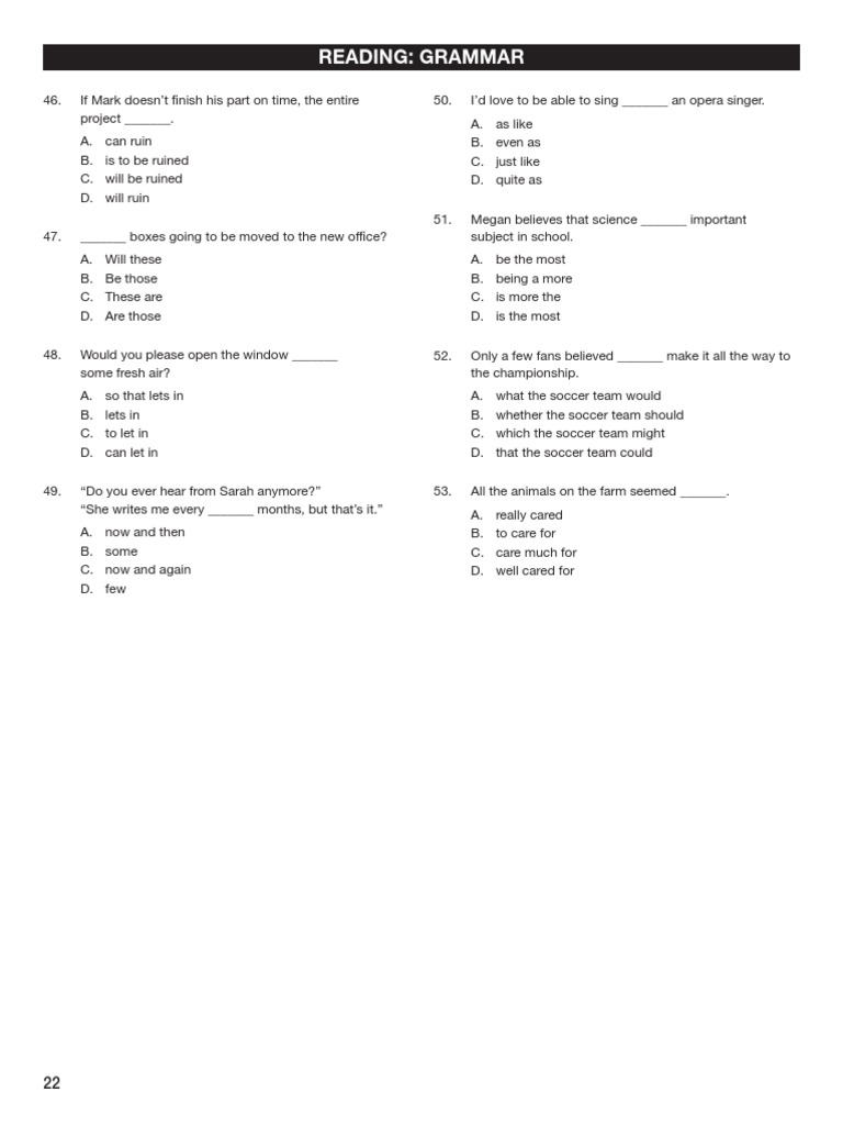 ECCE Sample Test Booklet | PDF