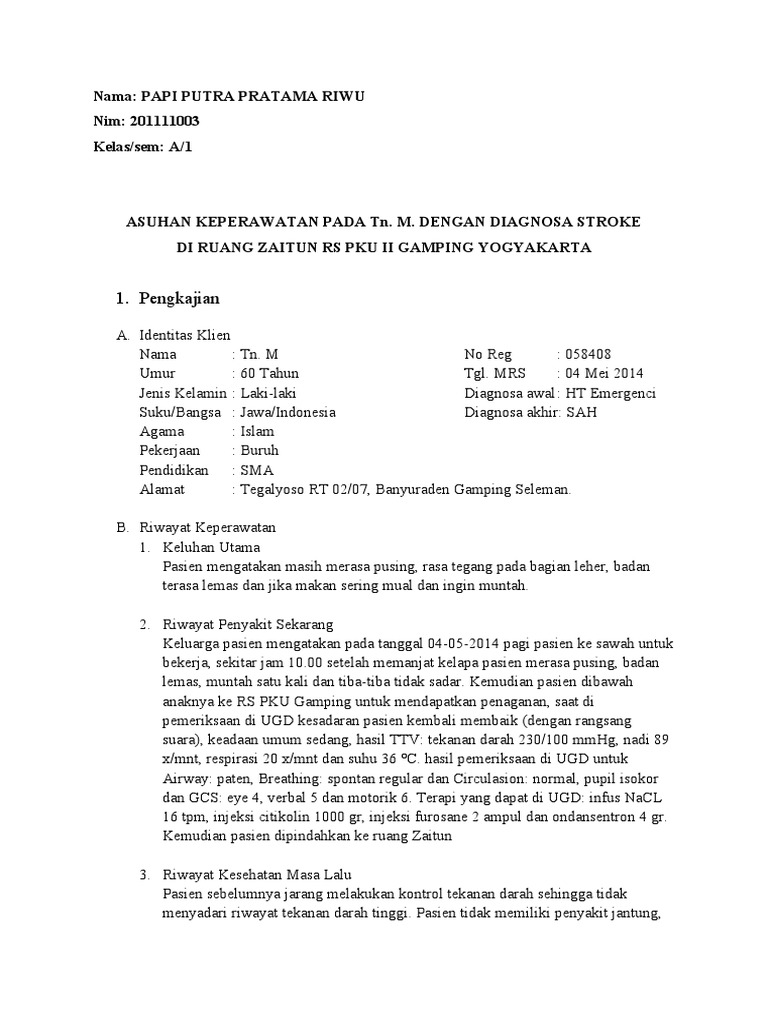 Askep Kasus Semu KDK 2 | PDF