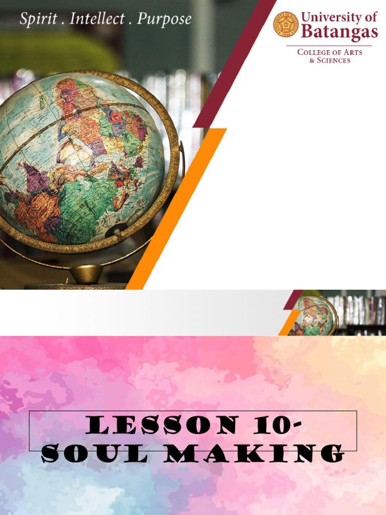 Lesson 10 Soul Making | PDF | Philosophy | Self-Improvement