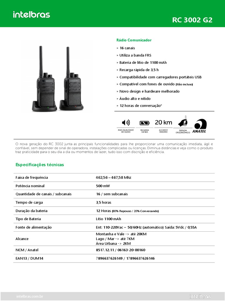 RC 3002 G2 - Datasheet v2 | PDF | Tecnologia da Informação e ...