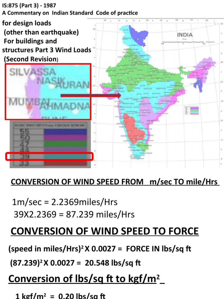IS:875 (Part 3) - 1987 Wind Loads Calculation and Design | PDF ...