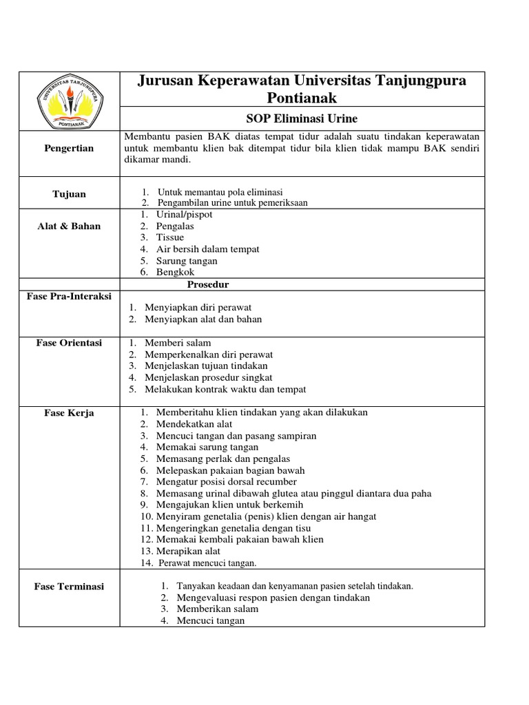 Sop Bak | PDF | Karier & Perkembangan | Kesehatan Holistik