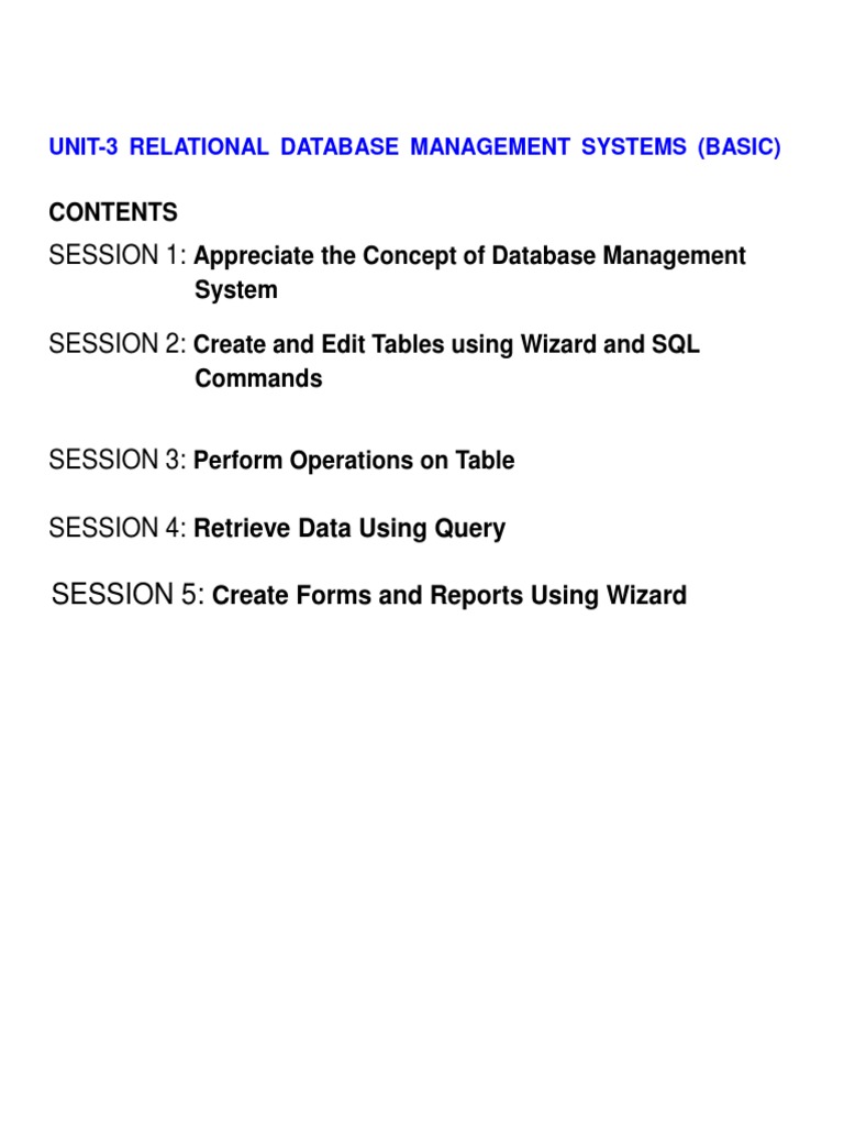 Relational Database Management Systems-Basic | PDF | Relational Database | Databases