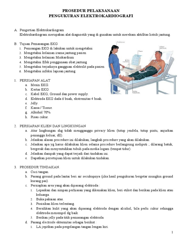 Sop Ekg | PDF