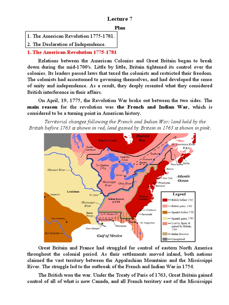 The American Revolution 1775-1781 | PDF | Kingdom Of Great Britain ...