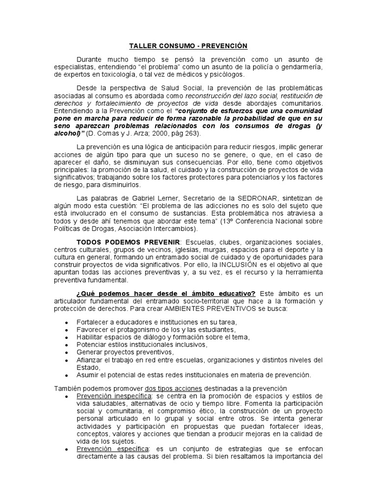 Prevención del Consumo de Alcohol en Jóvenes | PDF | Bebidas ...