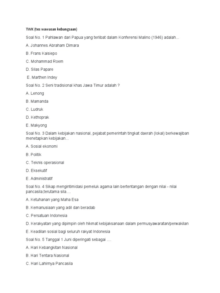 Conso Soal CPNS | PDF | Politik | Ilmu Sosial