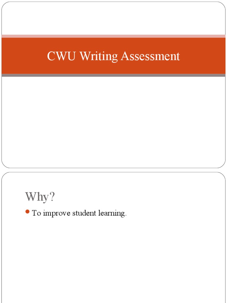 Writing Assessment PDF