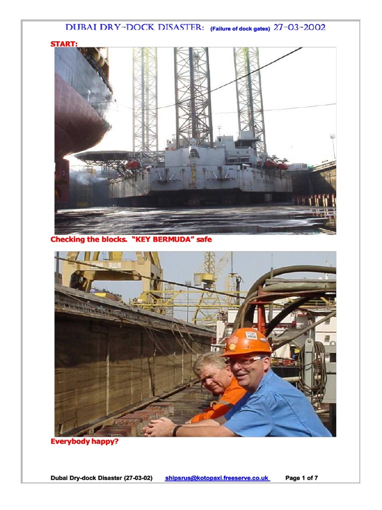 Qdoc - Tips Dry Dock Disaster | PDF | Watercraft | Water Transport
