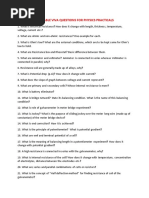 Class 12 Physics Practical Viva Questions | PDF | P–N Junction | Diode