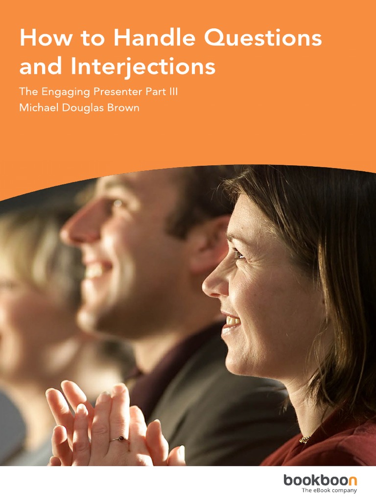 How To Handle Questions and Interjections | PDF | Body Language | Question